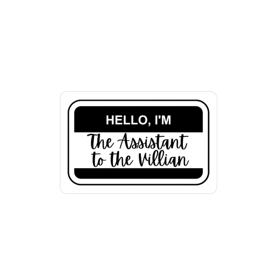 Assistant to the Villain Sticker, Apprentice to the Villian, Hannah ...