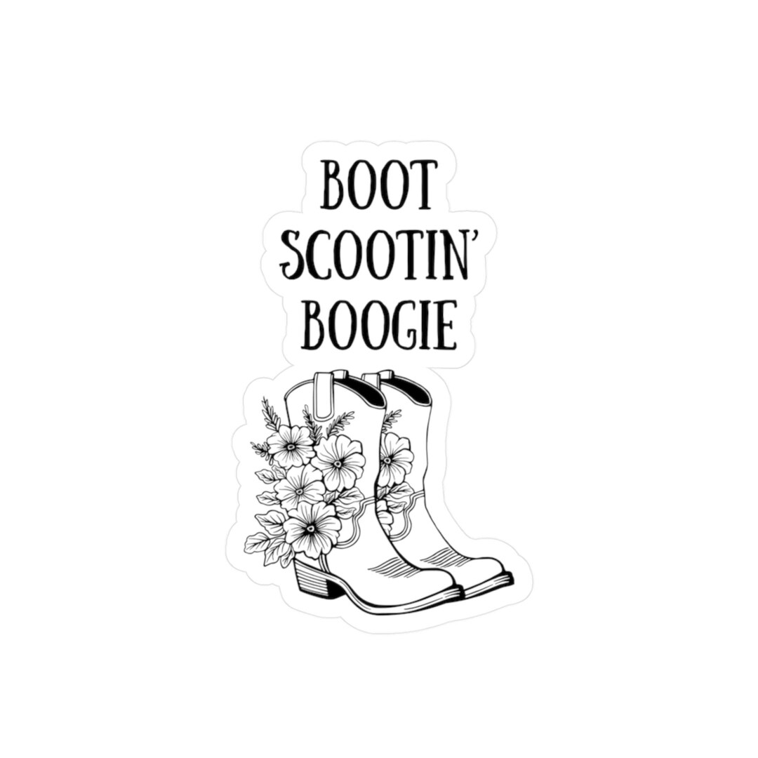 Boot Scootin Boogie Vinyl Decals | Fun Western Decor, Cowboy Boot ...