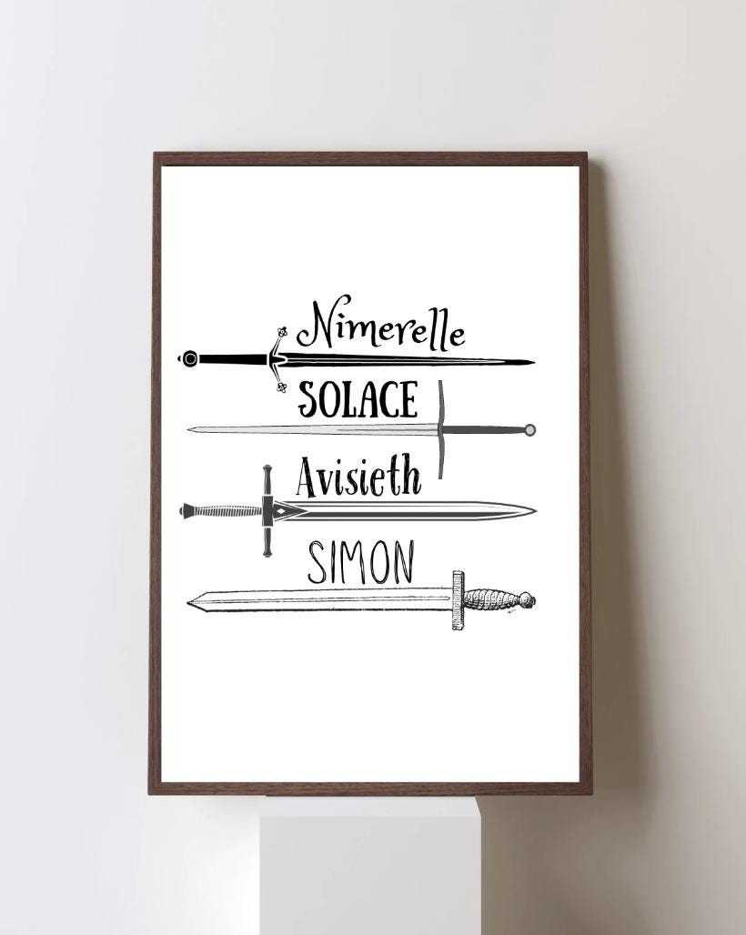 Quicksilver Swords Digital Poster, Callie Hart, Nimerelle, Solace ...