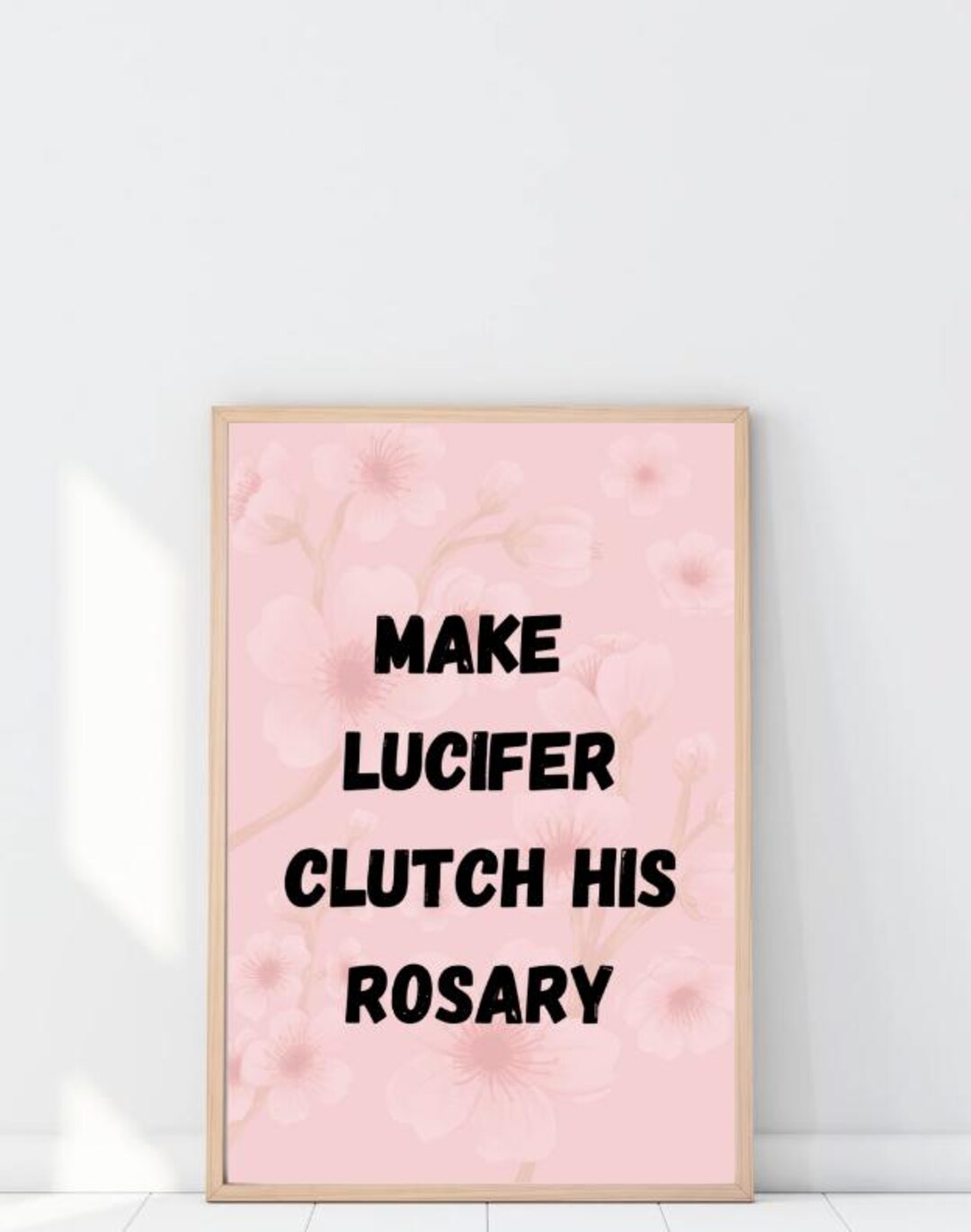 Make Lucifer Clutch His Rosary Poster Printable - Etsy