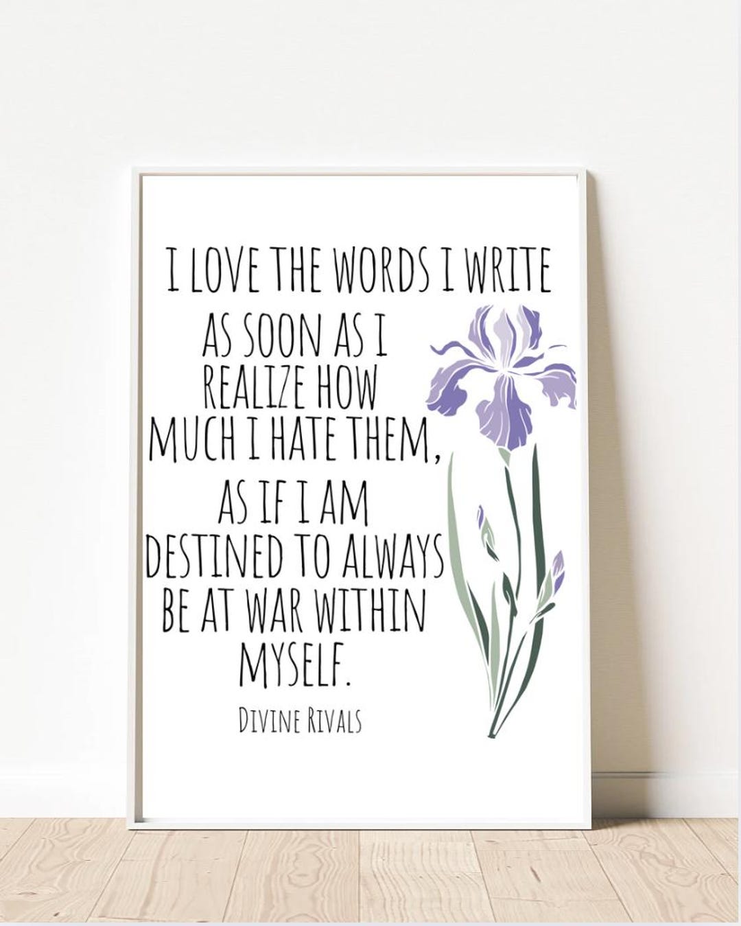Divine Rivals Poster, Letters of Enchantment, Ruthless Vows - Etsy