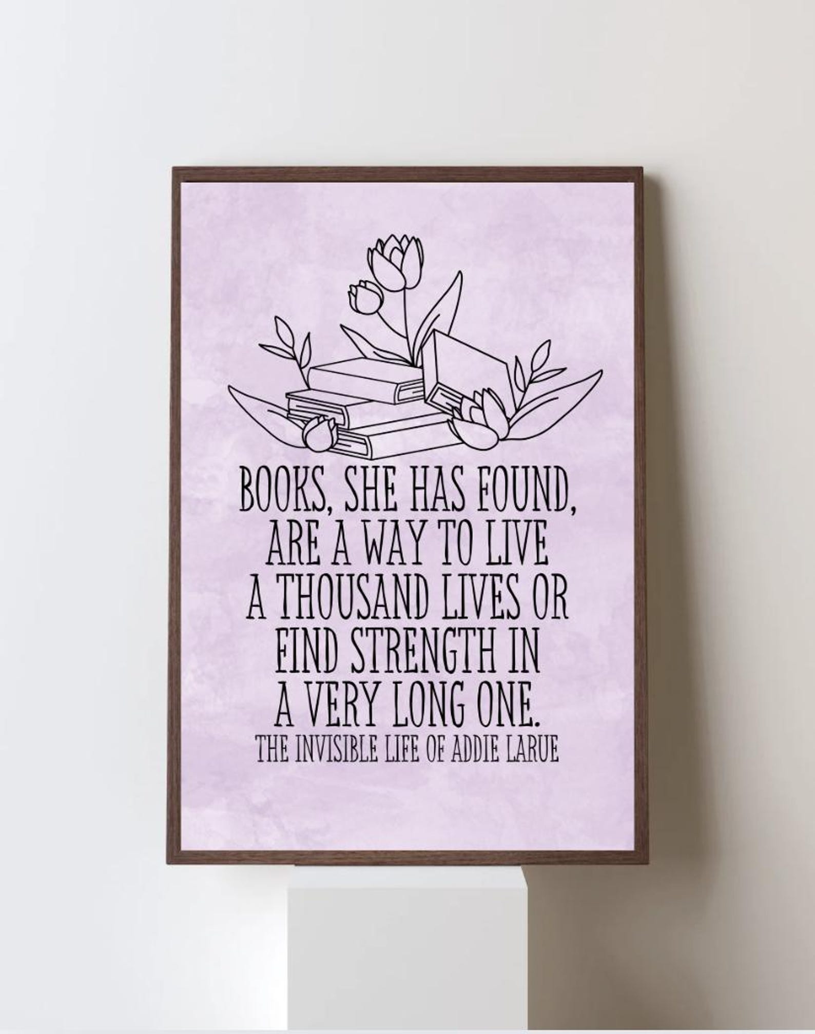Addie Larue Book Quote Poster (PDF & PNG) Digital Download - Etsy