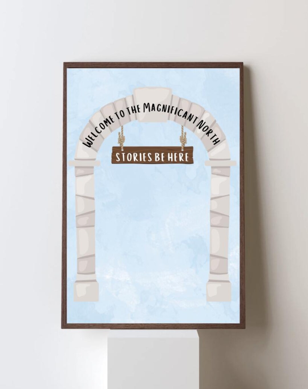 Welcome to the Magnificent North Digital Download Poster, Curse for ...