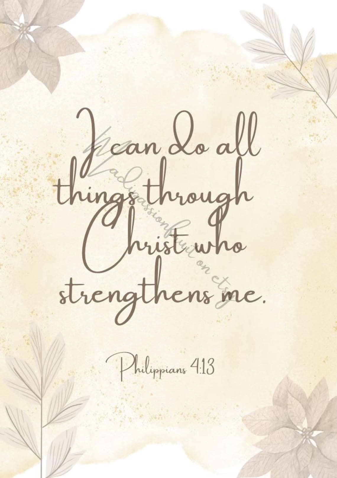 Watercolor Bible Verse Prints: Religious Quote Art (digital Download ...