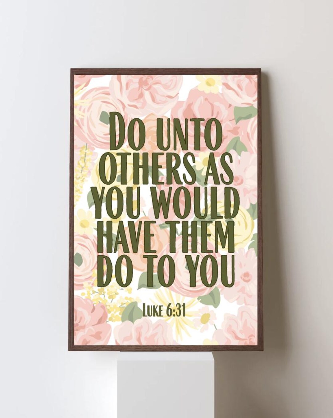Bible Quote Printable Poster, Luke 6.31 Printable Poster, Religious ...