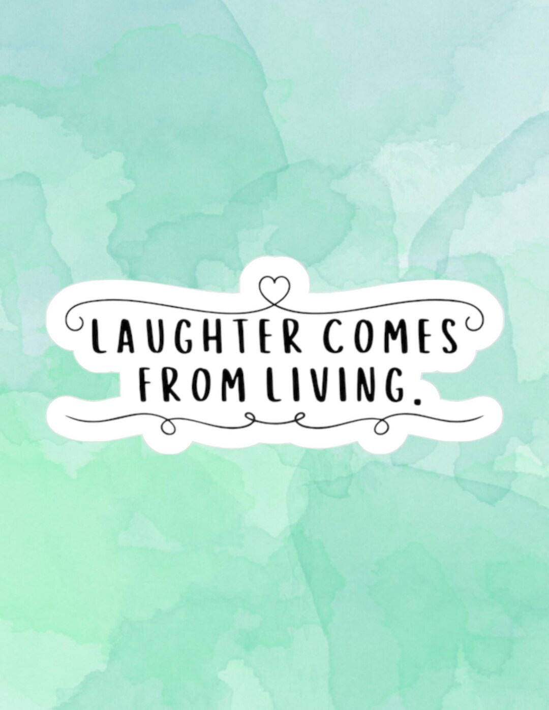 Shatter Me Sticker, Laughter Comes From Living - Etsy