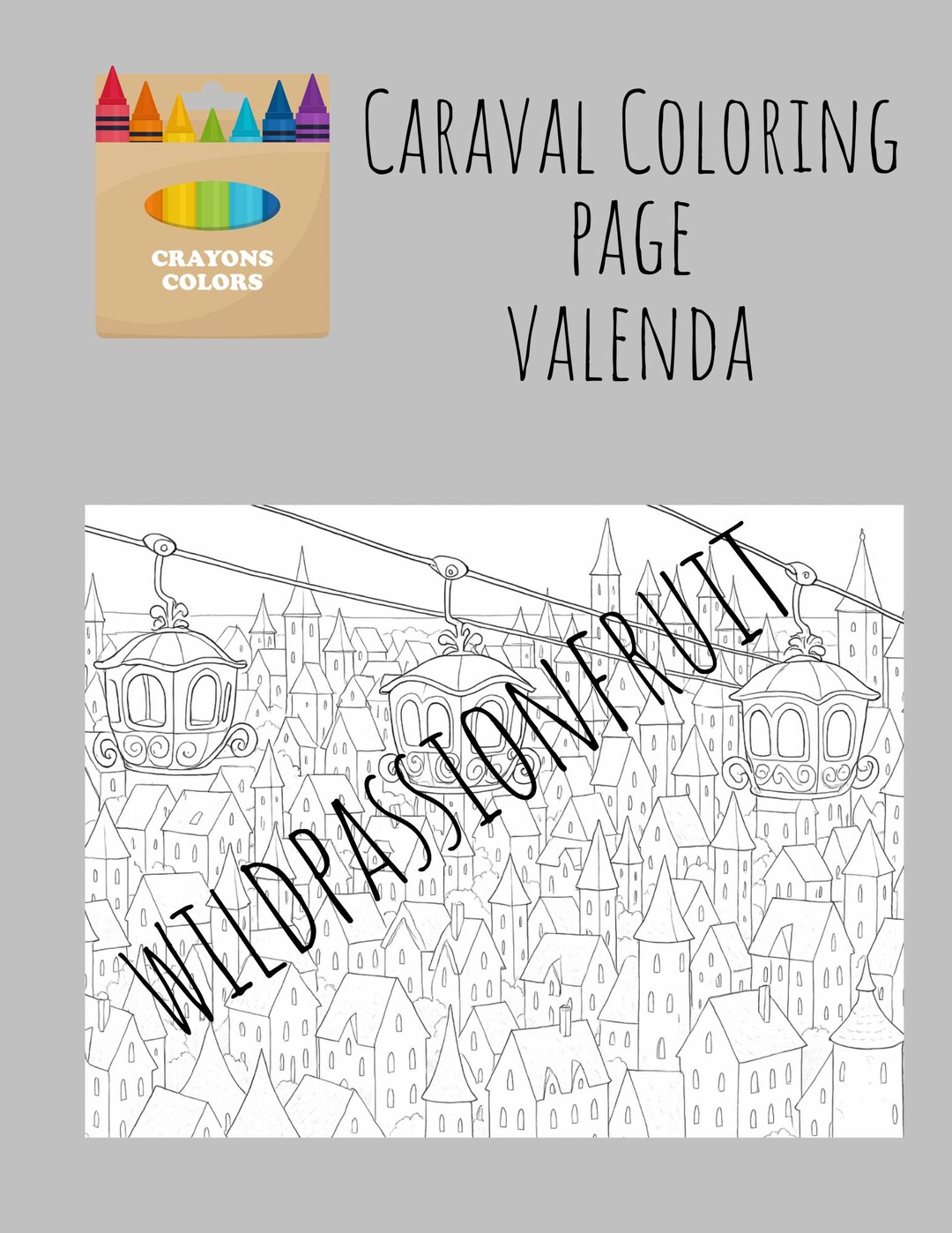 Caraval, City of Valenda, Coloring Page, Bookclub Activities, Pdf File ...