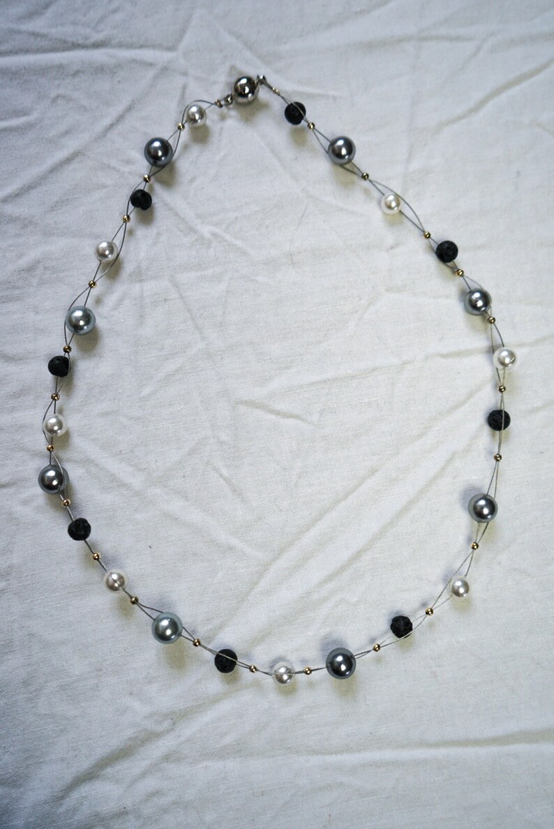 Noble Shell Core Chain With Lava Stone - Etsy