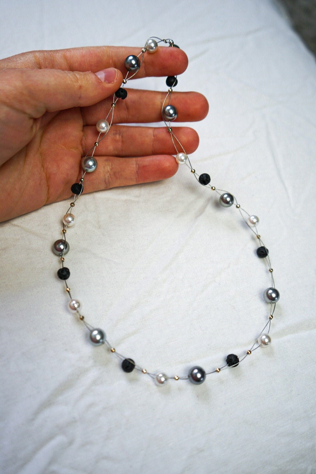 Noble Shell Core Chain With Lava Stone - Etsy