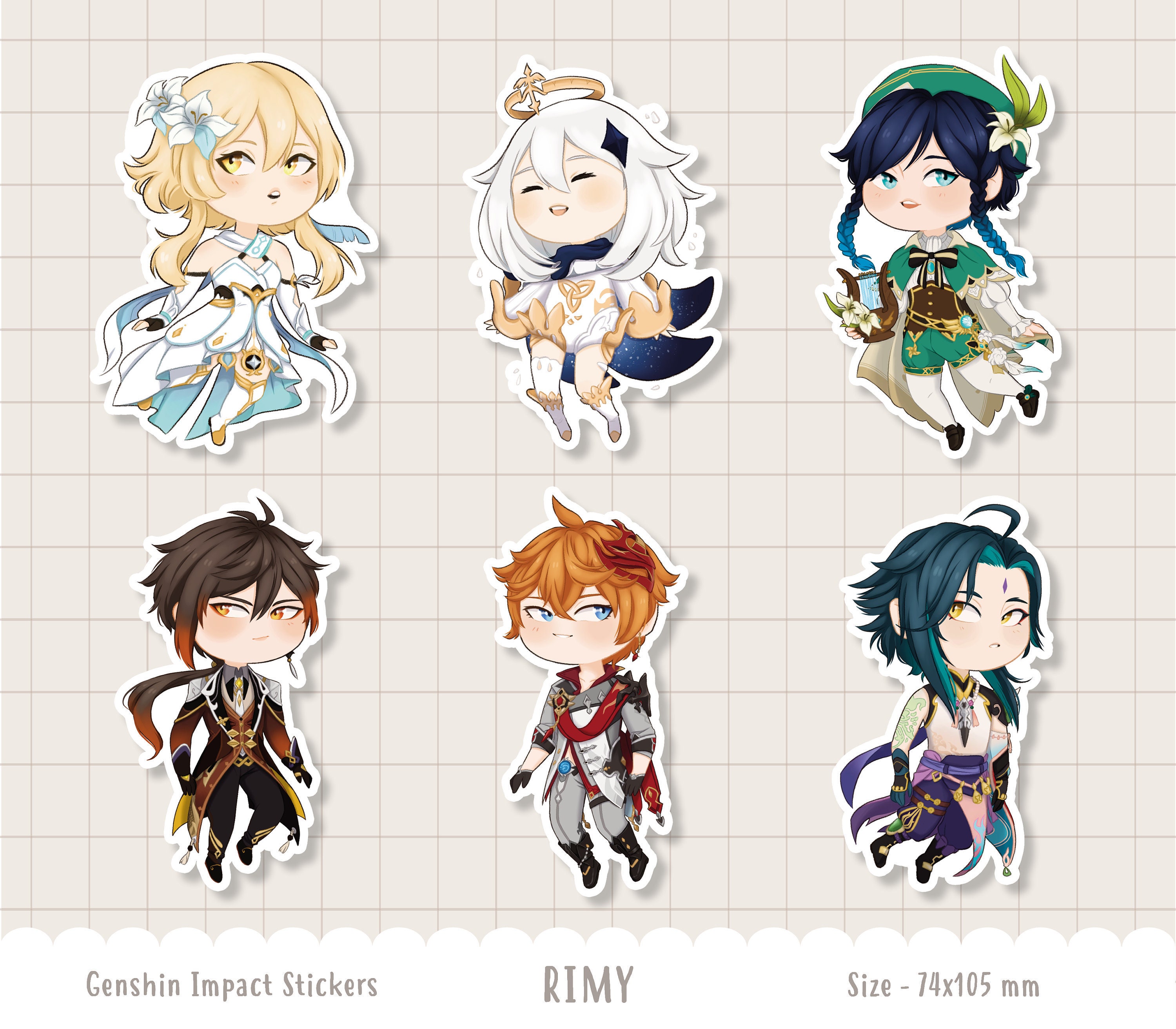 Genshin impact stickers