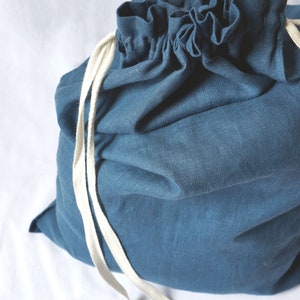 Linen Laundry Bag. Large Linen Storage Bag. - Etsy