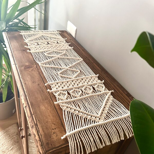 Macrame Runner - Etsy UK