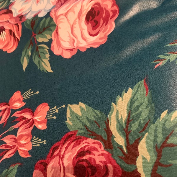 Waverly Rose Fabric - Etsy