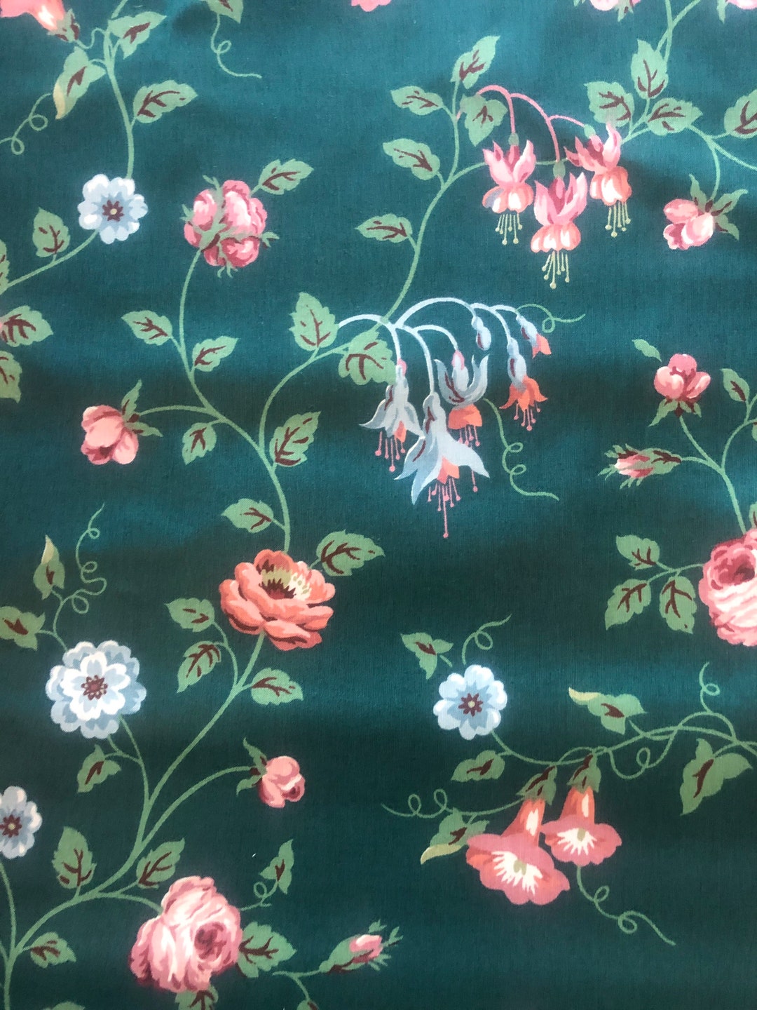 Vintage Waverly “forever” Ivy Lane Collection Home Decor Fabric BTY. 8 ...
