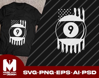 9 Ball Svg - Etsy