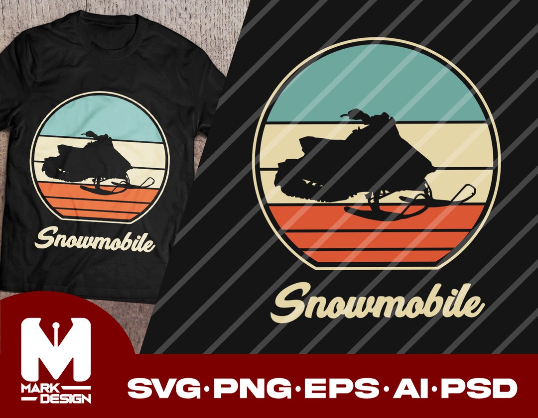 Snowmobile Svg Retro Snowmobile Svg Design for Cricut - Etsy