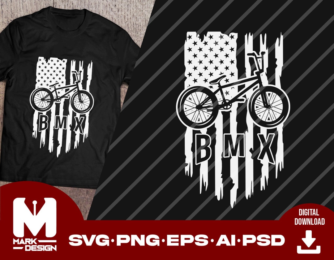BMX svg Bicycle svg Bike svg BMX American Flag svg design for cricut ...