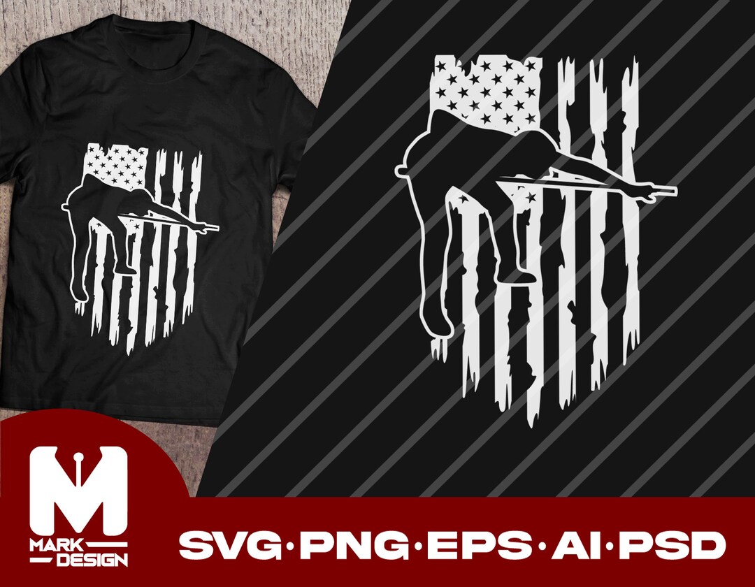 Billiard svg Snooker svg Pool svg US Flag Billiard Design svg design ...