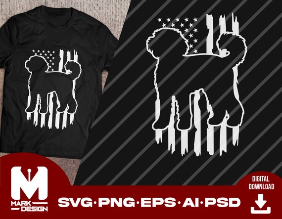 Doodle Dog Svg Dog Svg American Flag Doodle Dog Svg Design - Etsy