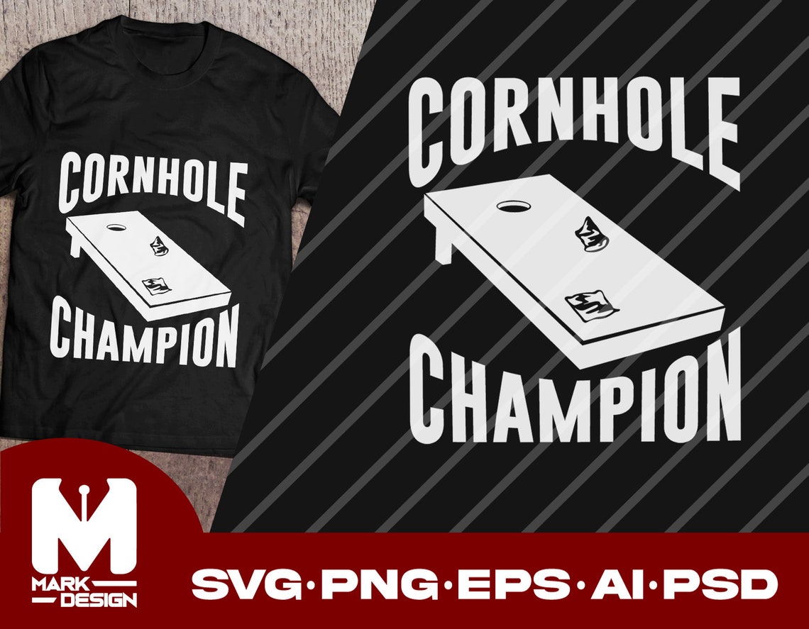 Cornhole Svg Corn Hole Svg Cornhole Champion Svg Design for - Etsy