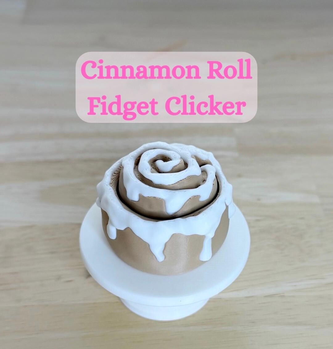 Cinnamon Roll Fidget Clicker: 3D Printed Stress Relief Toy - Etsy UK