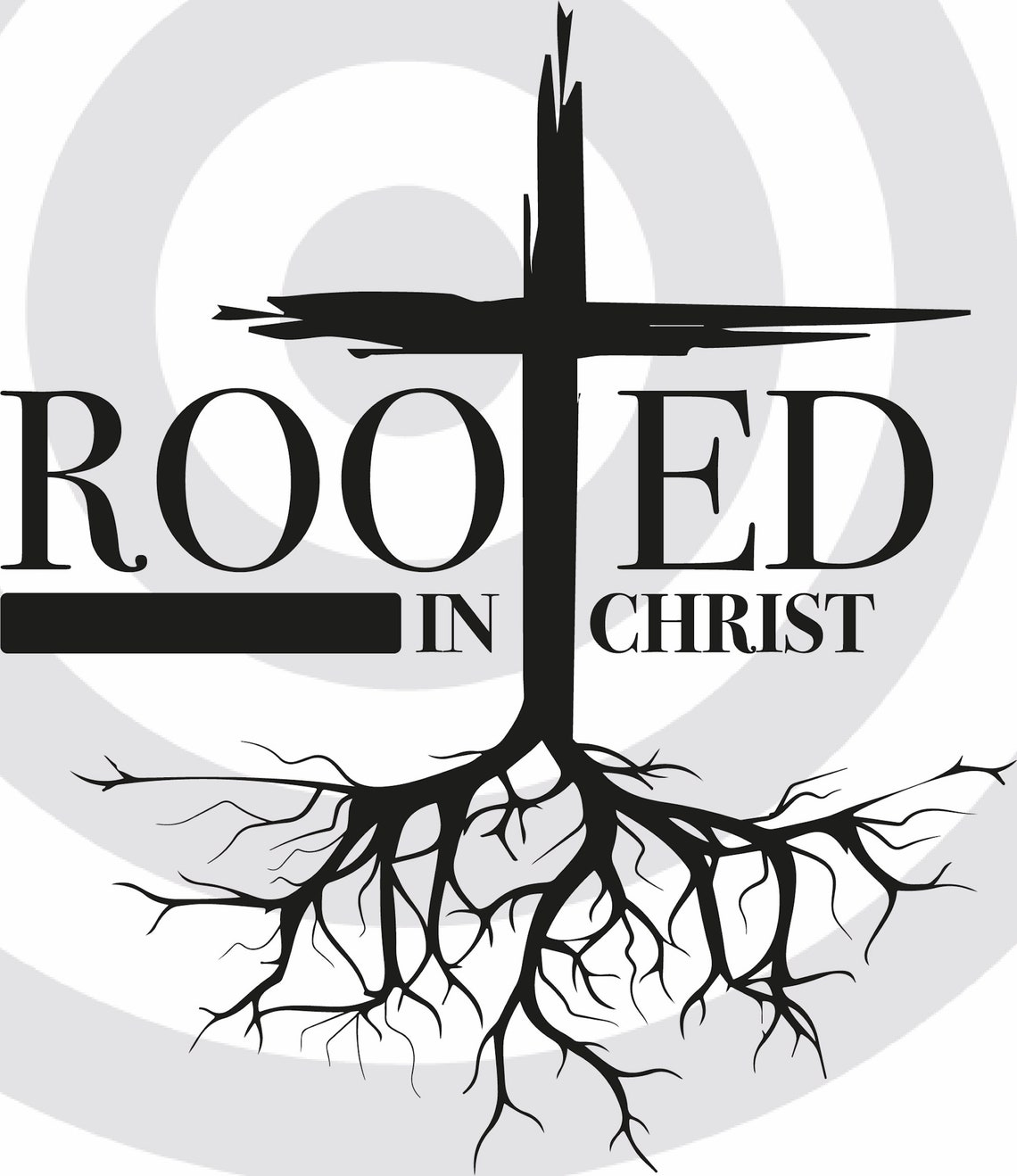Rooted in Christ Svg, Christian Svg, Dxf, Png, Christian Quote Svg ...