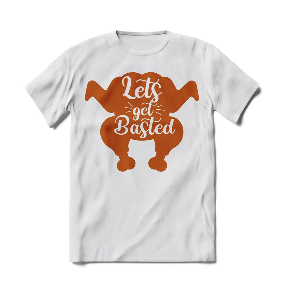 Let's Get Basted SVG Template, Orange and Black, Instant Download SVG ...