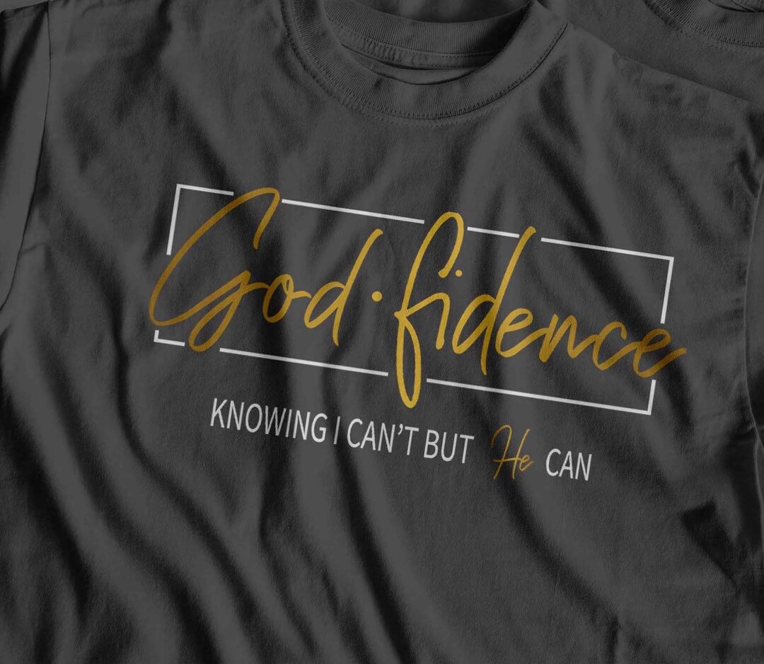 Godfidence Svg, Ai, Png,pdf God Fidence Cute Christian SVG, Gold, White ...