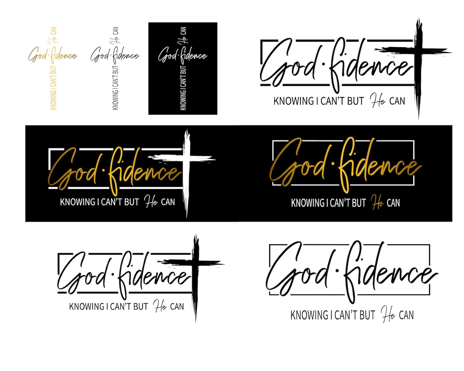 Godfidence Bundle, Godfidence Svg, Png,pdf God Fidence Cute Christian ...