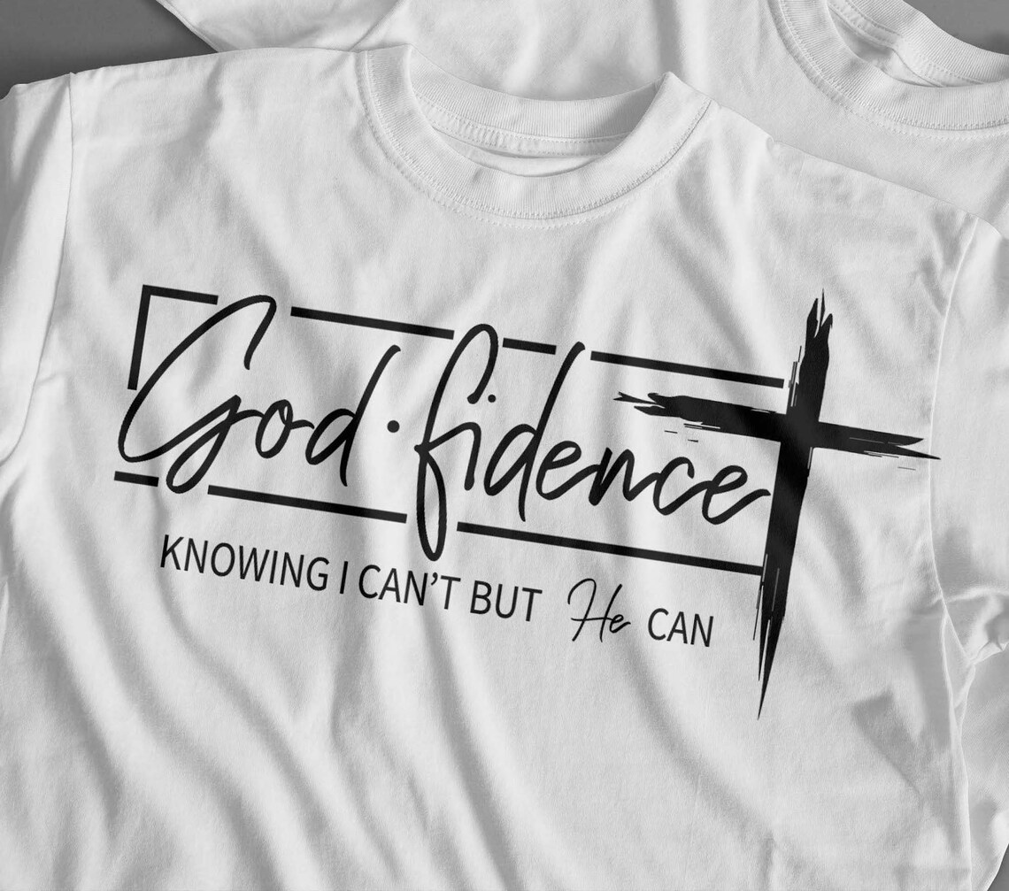 Godfidence Svg Ai Pngpdf God Fidence Cute Christian SVG - Etsy