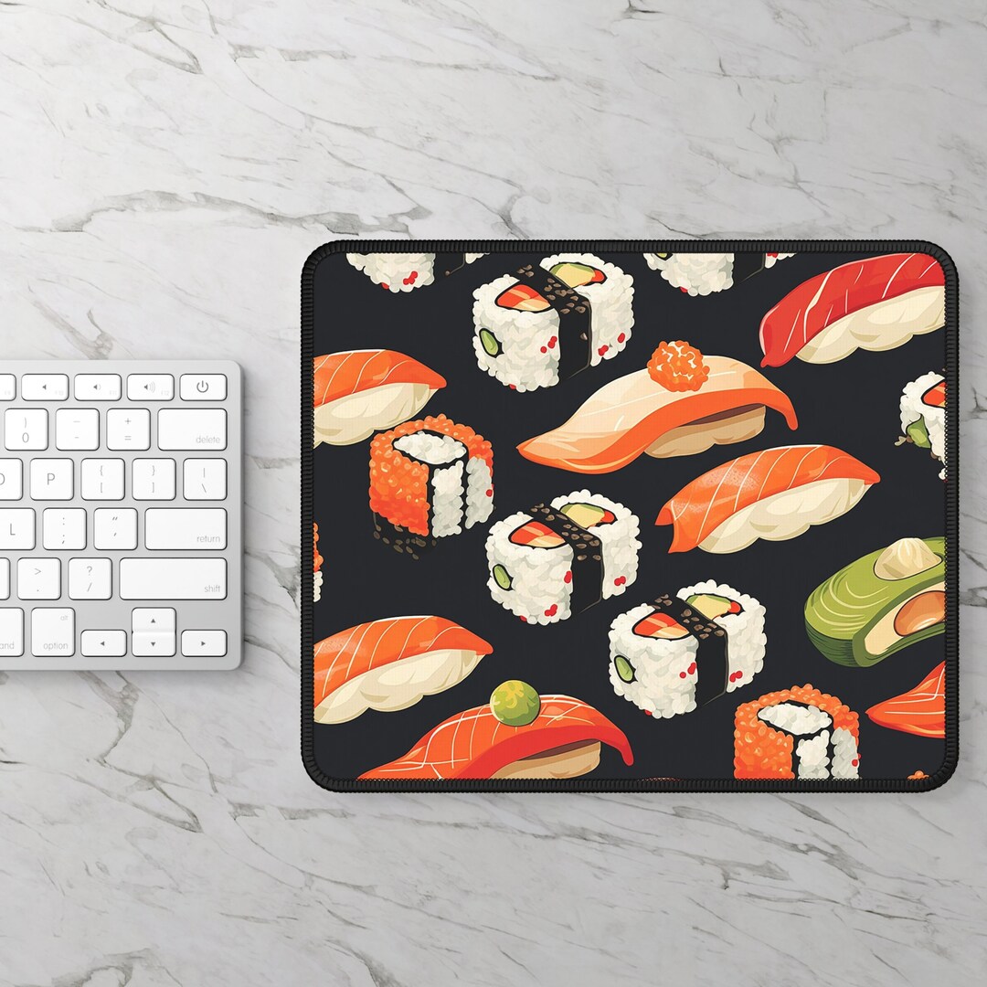 Sushi Gaming Mouse Pad 9x7 Custom Made Gaming Mouse Pad Japanese Art ...