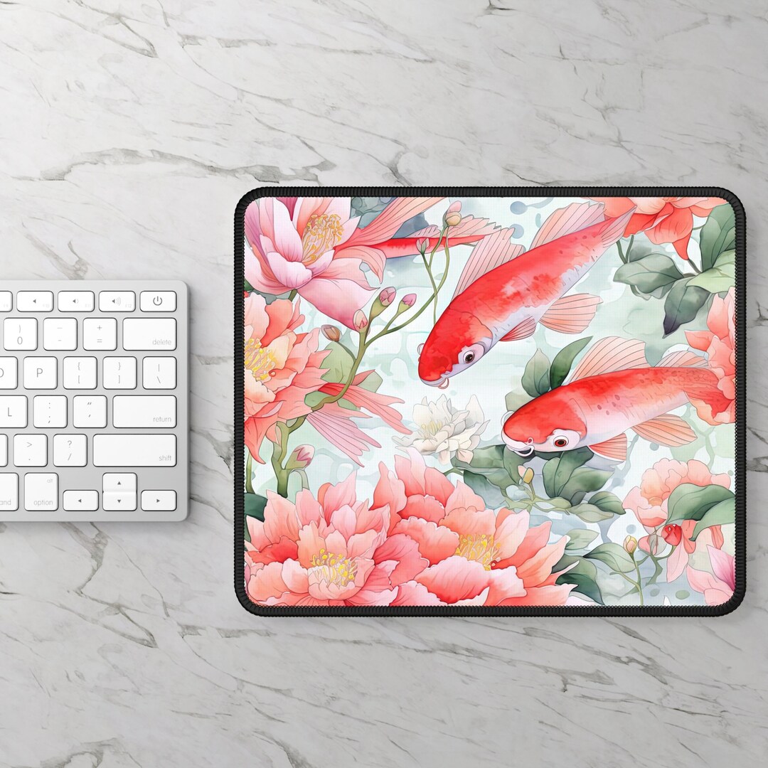 Koi Fish Gaming Mouse Pad 9x7 Custom Made Gaming Mouse Pad - Etsy