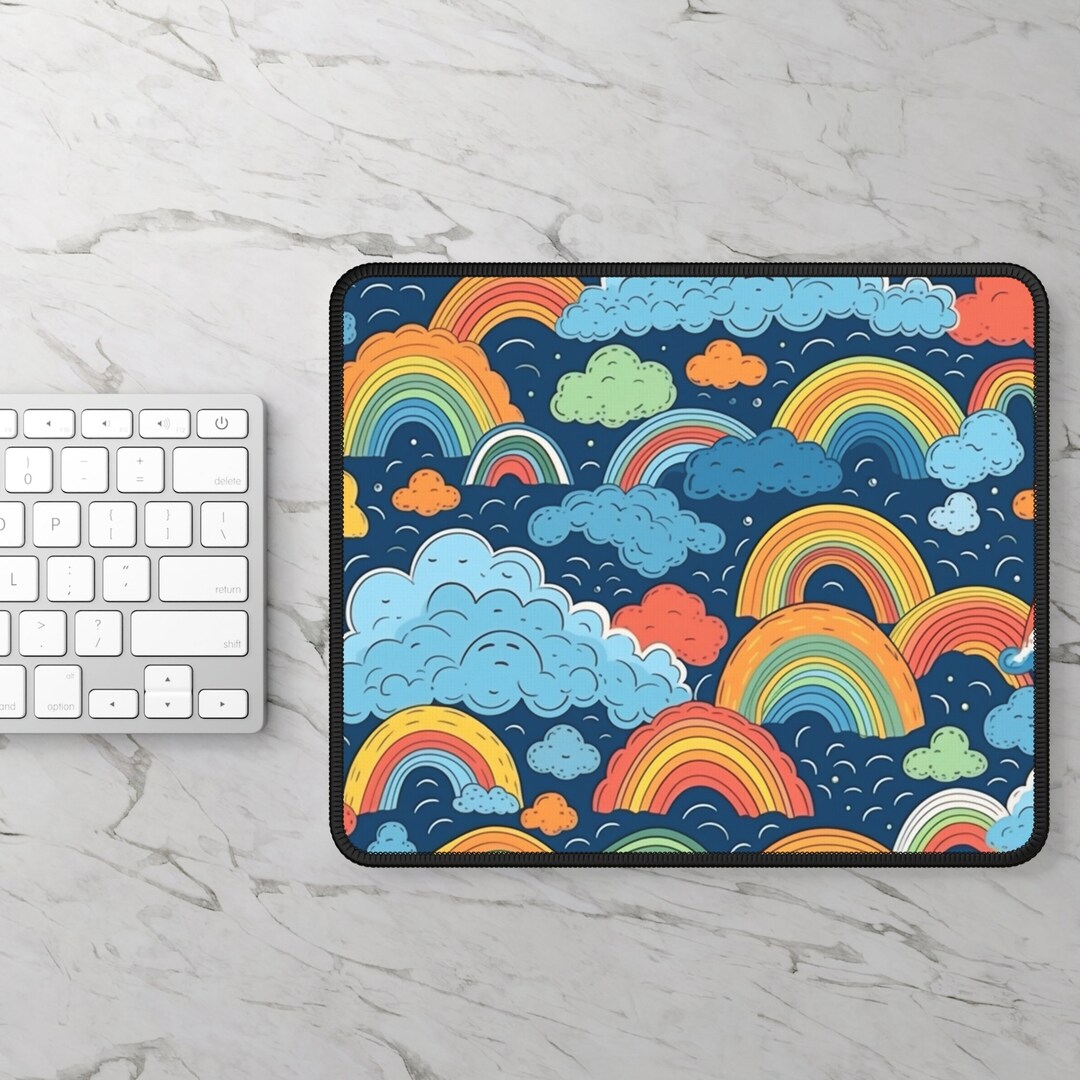 Rainbow Gaming Mouse Pad 9x7 Custom Made Gaming Mouse Pad - Etsy