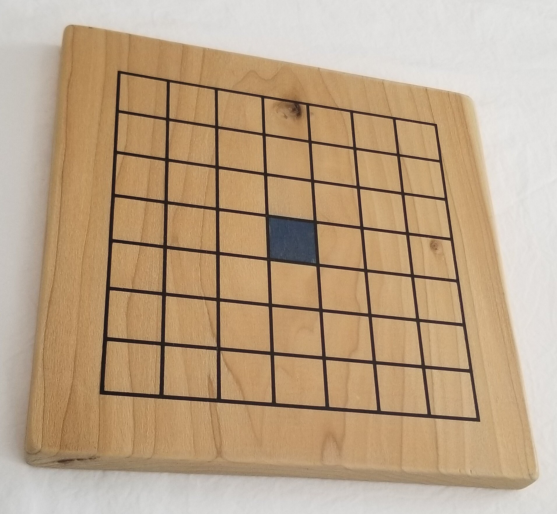 Tafl Game Board Tablero reversible de madera maciza para Brandub, Ard ...