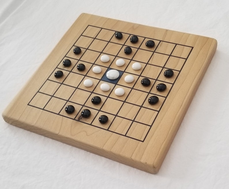 Tafl Game Board - Solid Wooden Reversible Board for Brandub, Ard Ri ...