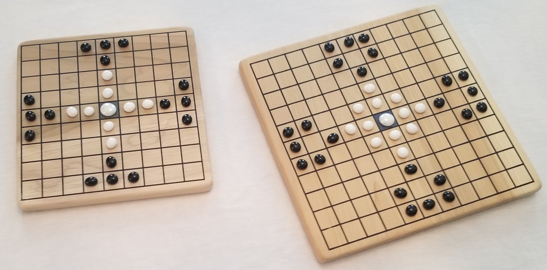 Hnefatafl Set - Solid Wooden Reversible Boards for Tafl, Twlbwrdd ...
