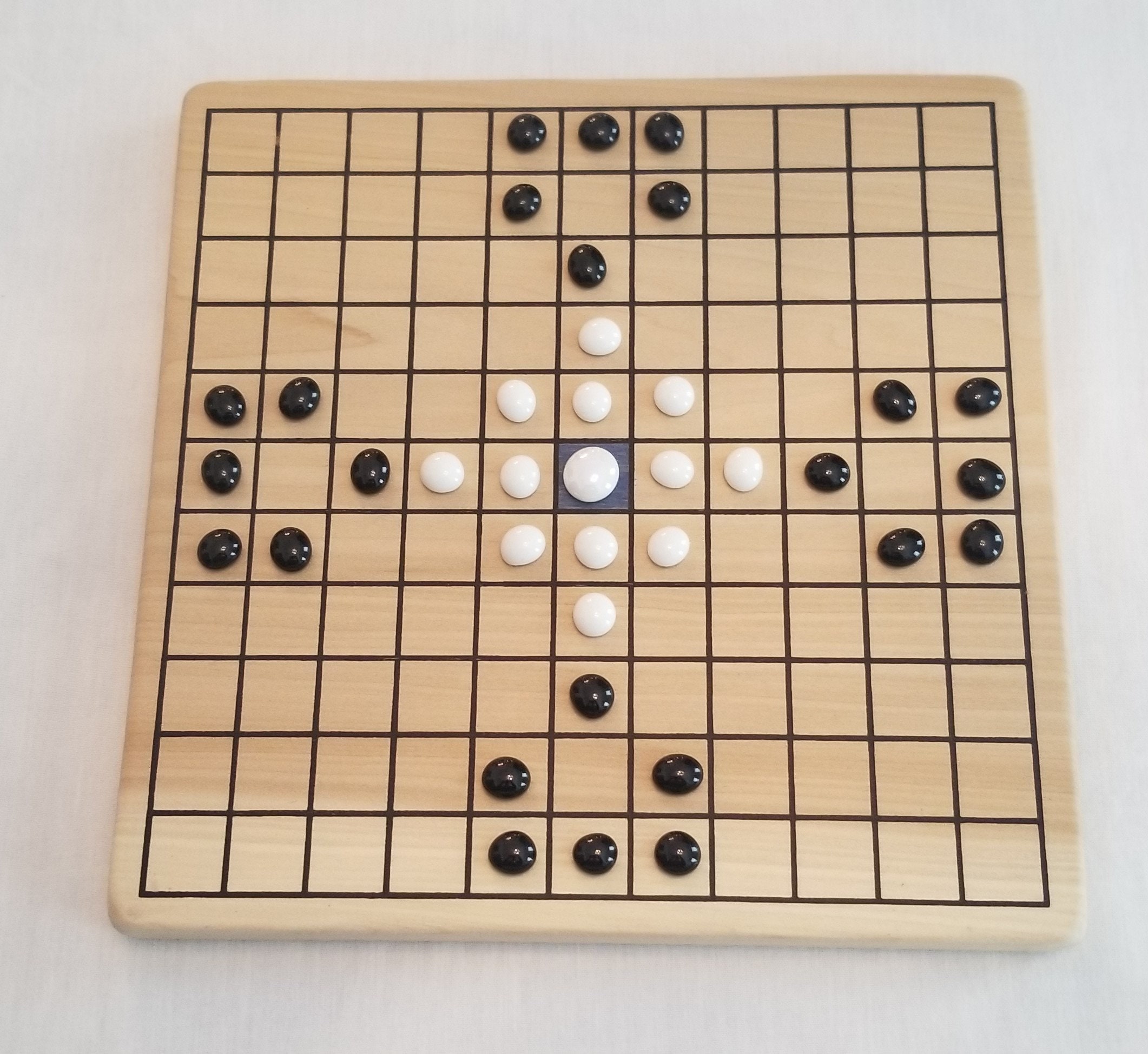 Hnefatafl - Solid Wooden Reversible Board for Tafl, Tawlbwrdd, and ...