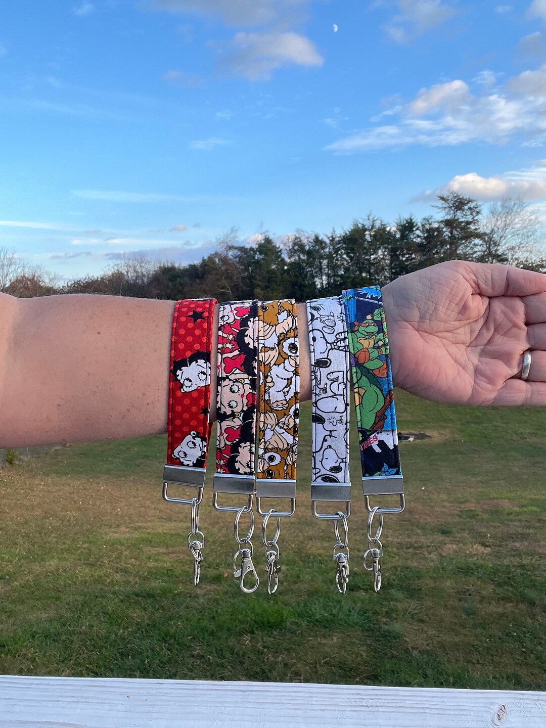 Keychain / Wristlet Old School Characters - Etsy