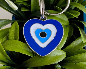 Gift for Spiritual Person Nazar Evil Eye Hamsa Pet Tag. Evil Eye Dog ...