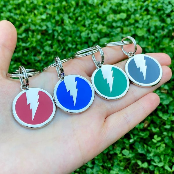 Dog Name Tag Lightning - Etsy