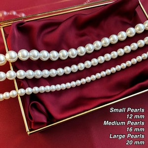 Pearl Dog Collar Necklace, Personalized Pearl Pet Collar Necklace ...