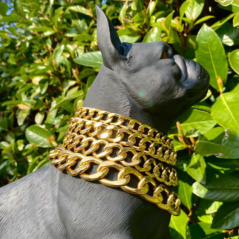 Cuban Chain Link Dog Collar - Etsy