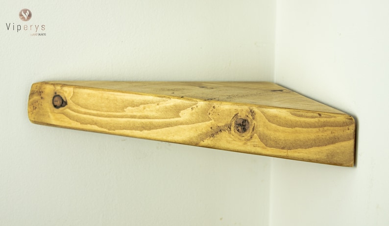 Rustic Corner Shelves Rustic Wall Shelf With Brackets - Etsy