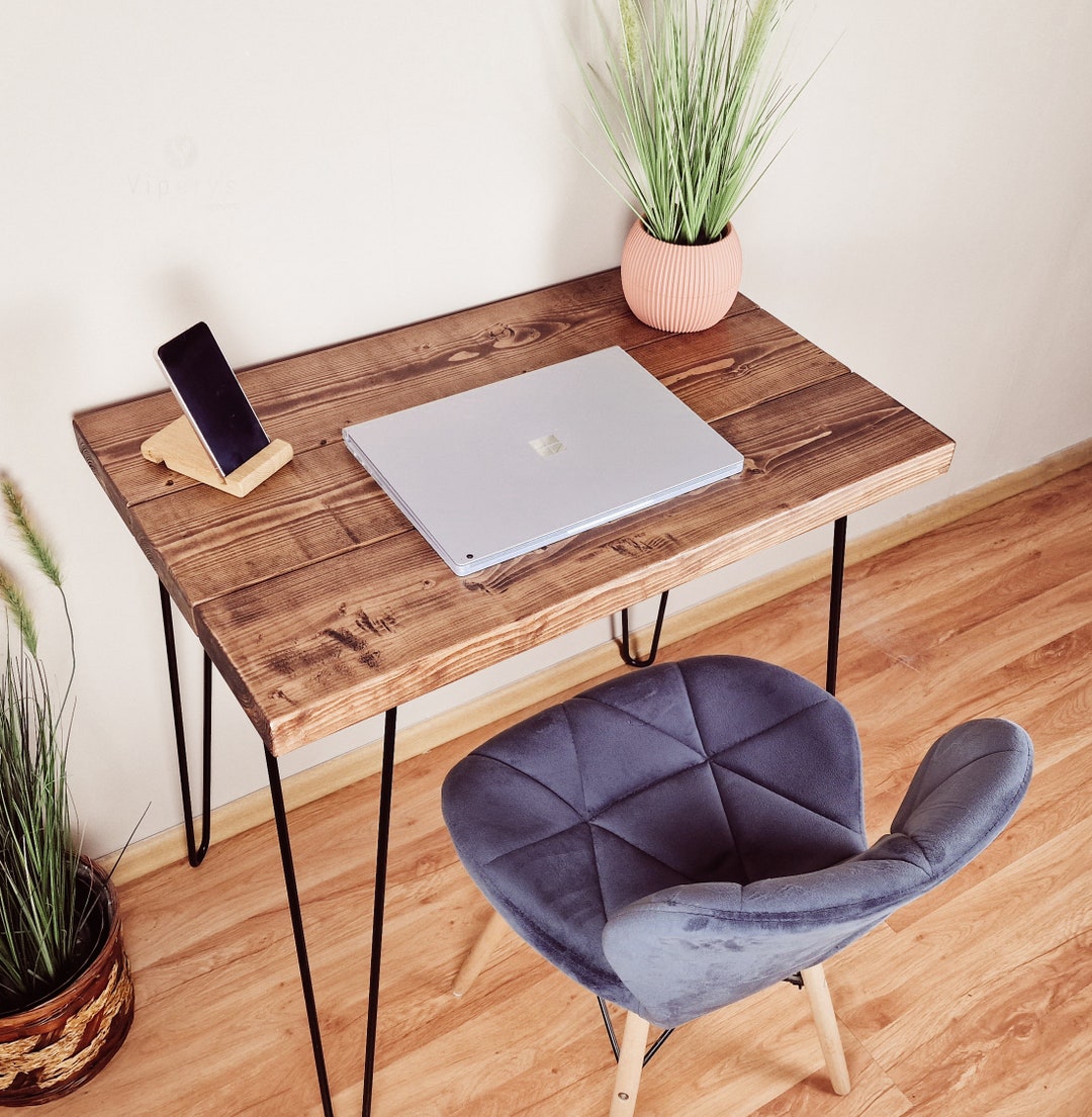 Rustic Desk: Solid Wood Home Office Furniture, Kitchen and Dining Table ...