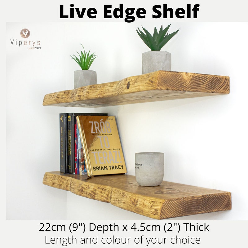 Floating Wood Shelf - Etsy