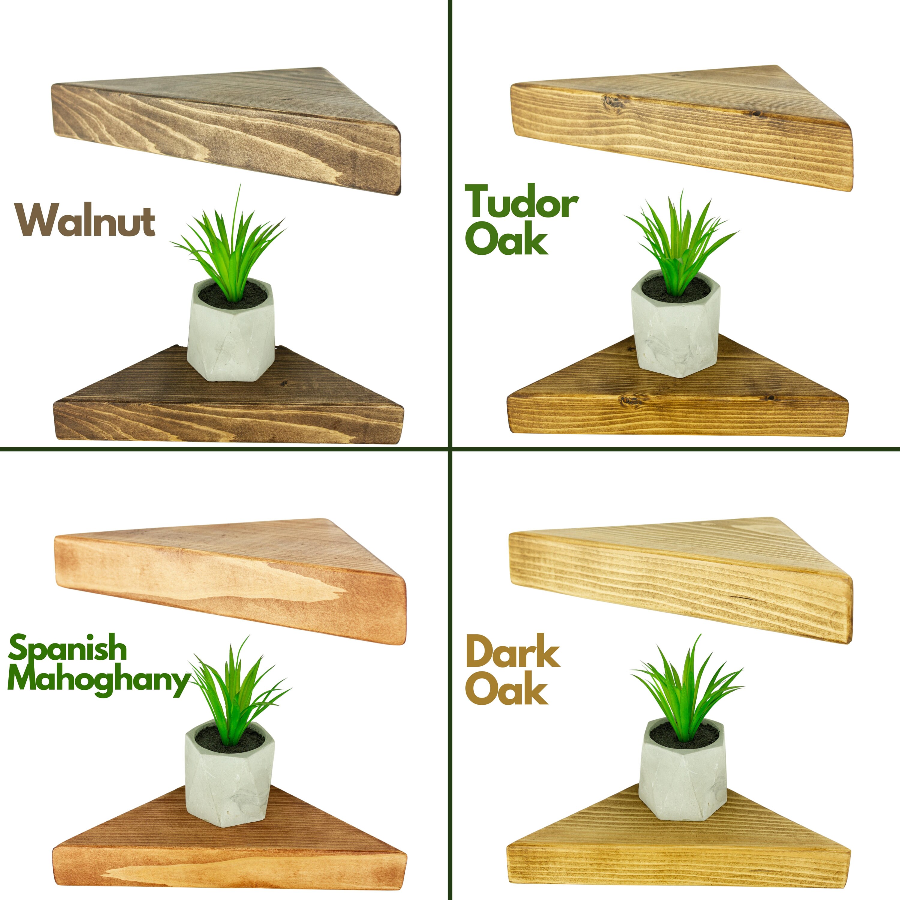 Diamond Corner Shelves Solid Wood Floating Shelf With - Etsy