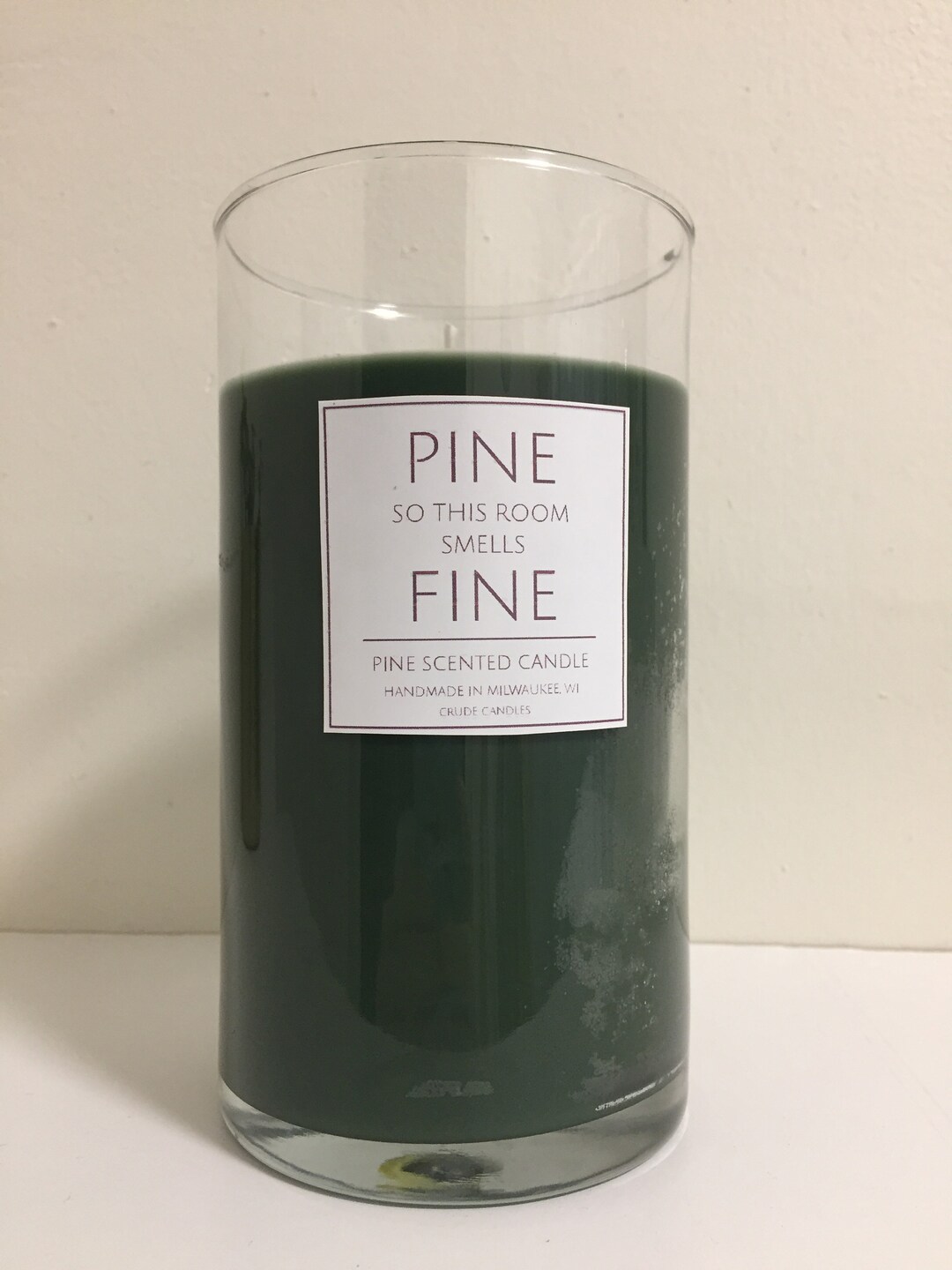 Tall Jar Pine so This Room Smells Fine Mason Jar. Pine Scented Candle ...