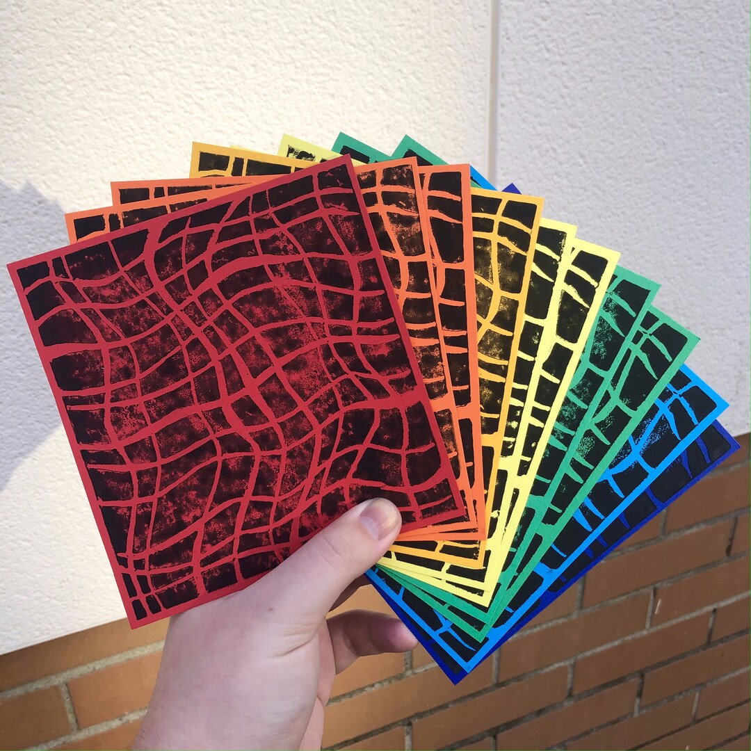 Underwater Linocut Print only One of Each Colour - Etsy