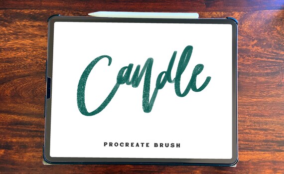 Procreate Brush pour lettrage CANDLE / calligraphie iPad / | Etsy