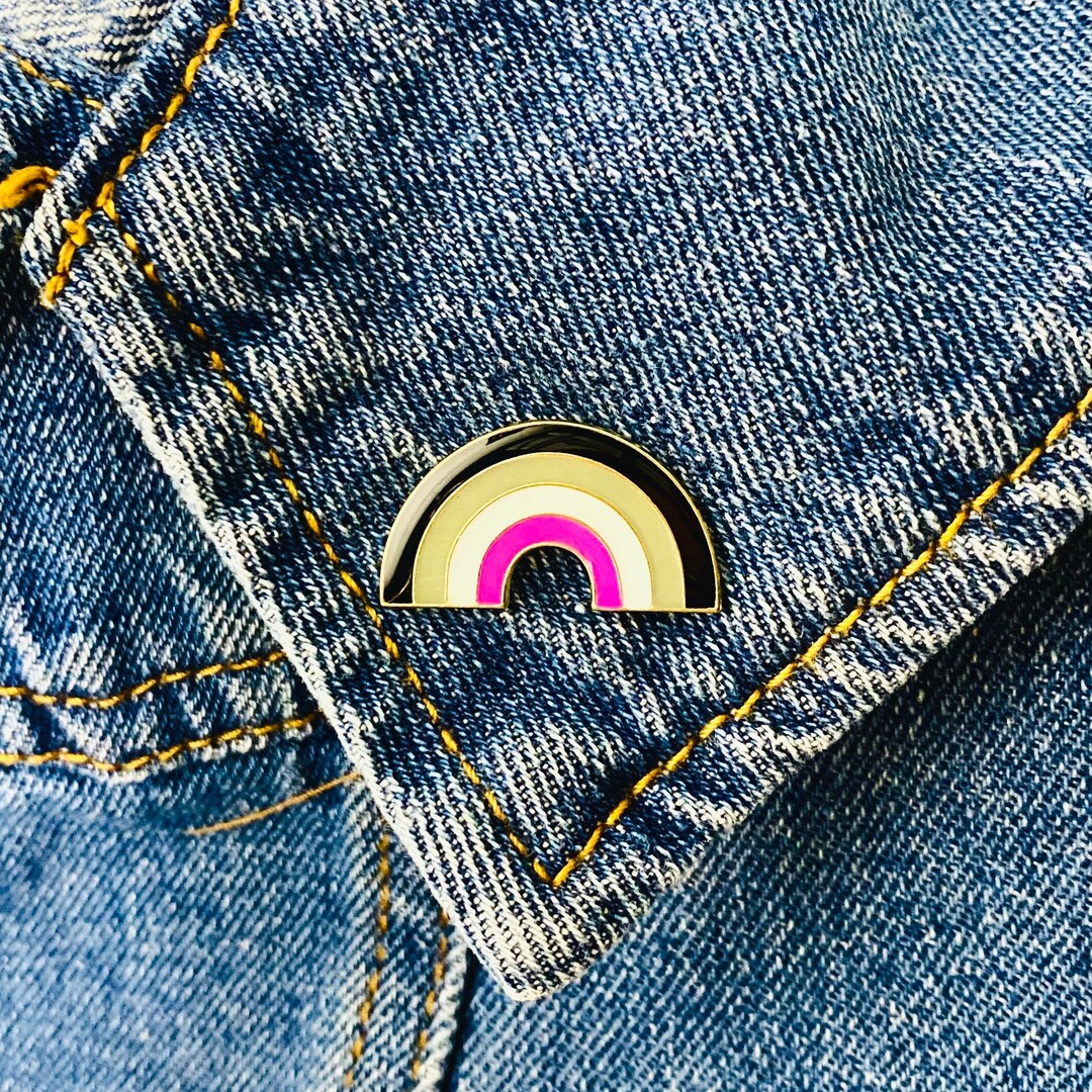 Asexual Rainbow Pin, Asexual Pride Pin, Asexual Flag Pin, Asexual Pin ...